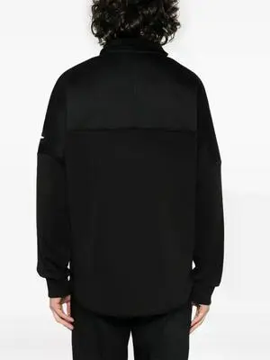 Calvin Klein Logo-patch Zip-up Sweatshirt - Beh Ck Black