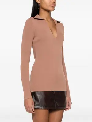 Calvin Klein Fine-ribbed Jumper - Brown