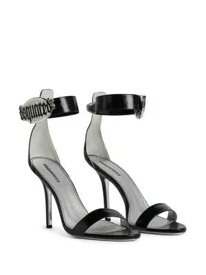 Dsquared2 Logo-plaque Leather Sandals