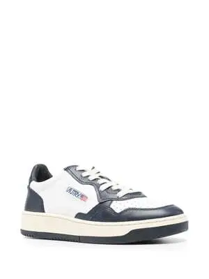 AUTRY Medalist Panelled Leather Sneakers - White