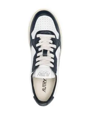 AUTRY Medalist Panelled Leather Sneakers - White