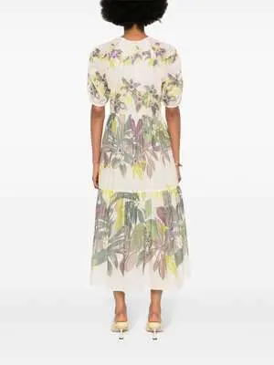 TWINSET Jungle-print Muslin Dress