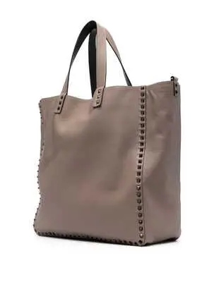 Valentino Garavani Reversible Rockstud Tote Bag - Brown