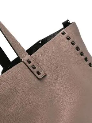 Valentino Garavani Reversible Rockstud Tote Bag - Brown