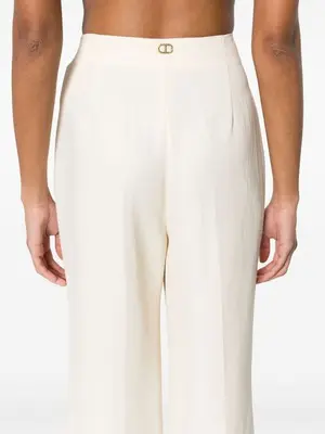 TWINSET Pressed-crease Flared Trousers