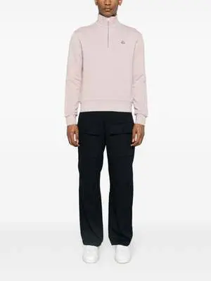 Moncler Logo-patch Cotton Sweatshirt - Pink