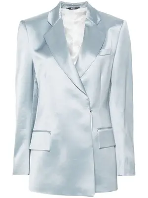 Gcds Satin Single-breasted Blazer