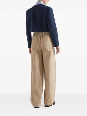 Prada Single-breasted Cropped Jacket - Blue