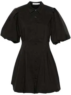 Simkhai Signature Cleo Shirt Mini Dress - Black