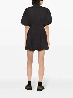 Simkhai Signature Cleo Shirt Mini Dress - Black
