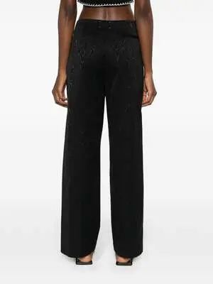 FORTE_FORTE Patterned Jacquard Straight-leg Trousers