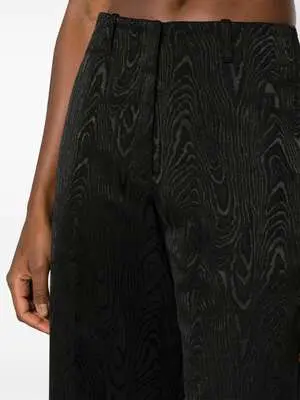 FORTE_FORTE Patterned Jacquard Straight-leg Trousers