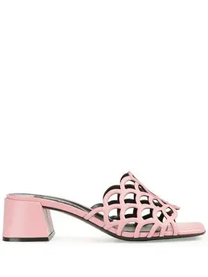 SERGIO ROSSI Mermaid 45mm Leather Sandals