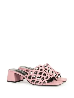 SERGIO ROSSI Mermaid 45mm Leather Sandals
