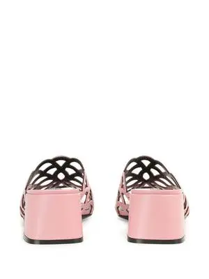 SERGIO ROSSI Mermaid 45mm Leather Sandals