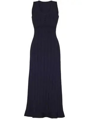 Adam Lippes Mysa Pointelle-knit Midi Dress
