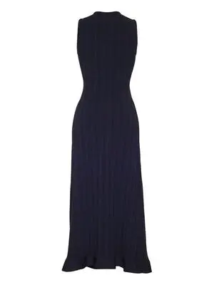 Adam Lippes Mysa Pointelle-knit Midi Dress