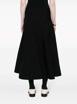 JIL SANDER Twill Cotton-blend Skirt