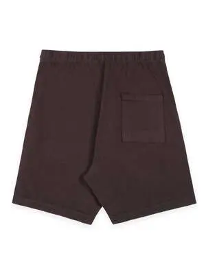 SPORTY & RICH Trio Cotton Track Shorts - Brown