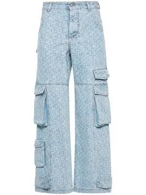 Gcds Logo-print Cargo Jeans