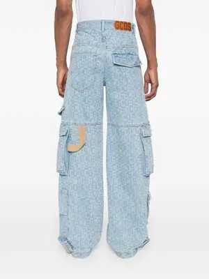 Gcds Logo-print Cargo Jeans