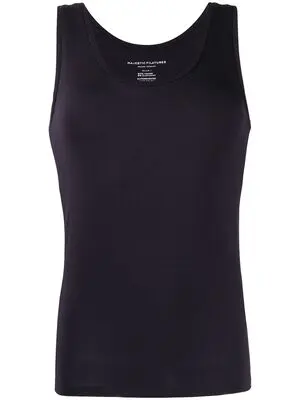 Majestic Filatures Scoop Neck Sleeveless Top - Blue
