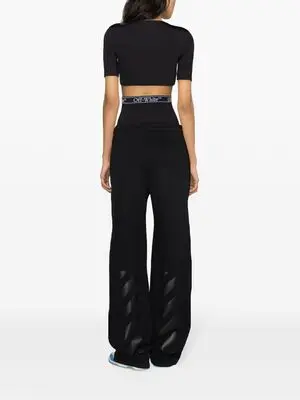 Off-White Logo-tape Open-back T-shirt