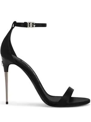Dolce & Gabbana Keira Satin Sandals With Metal Heel