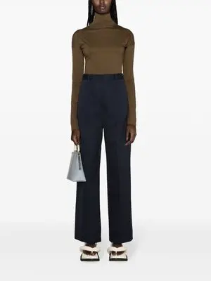 Fabiana Filippi High-waisted Wide-leg Trousers - Blue