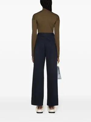 Fabiana Filippi High-waisted Wide-leg Trousers - Blue