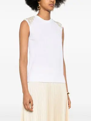 Fabiana Filippi Sequin-embellished Knit Top