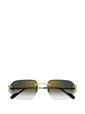CARTIER Rectangle-frame Sunglasses