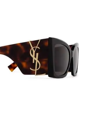 Saint Laurent Blaze Oversize-frame Sunglasses - Black