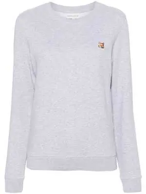 Maison Kitsuné Fox Head Cotton Sweatshirt - Grey