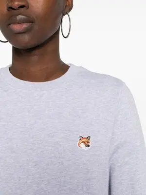 Maison Kitsuné Fox Head Cotton Sweatshirt - Grey