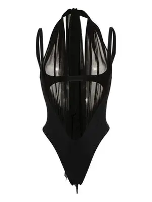 MUGLER Cut-out Swimsuit - Black