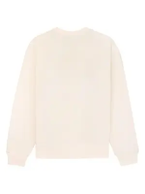 SPORTY & RICH Connecticut Crest Cotton Sweatshirt - Neutrals