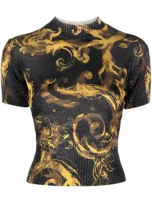 Versace Mock Neck T-shirts For Women
