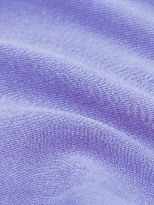 SPORTY & RICH Crown-embroidered Cotton Sweatshirt - Purple