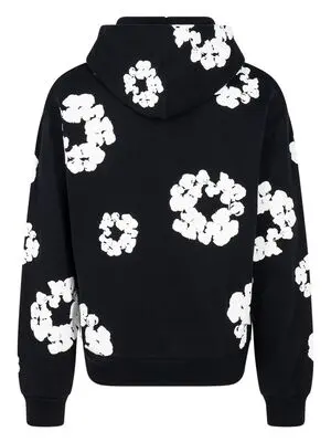 DENIM TEARS Printed Cotton Hoodie - Black