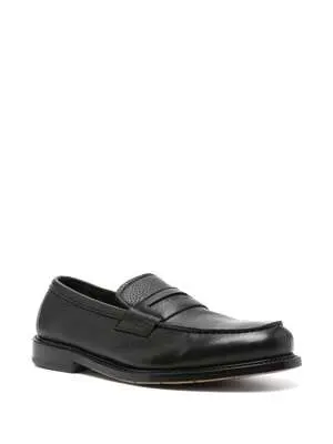 Premiata Grained Leather Loafers - Black