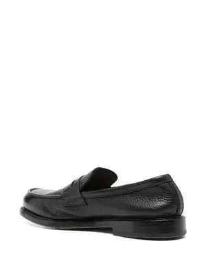 Premiata Grained Leather Loafers - Black