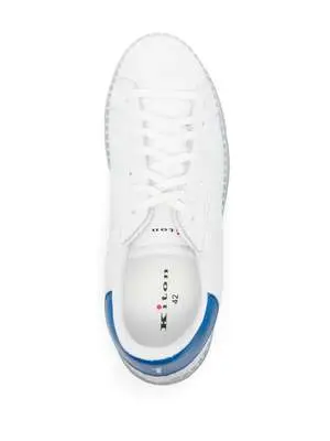Kiton Transparent-sole Leather Sneakers