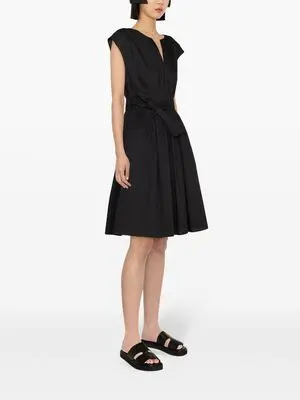 Woolrich Belted Cotton Dress - Black