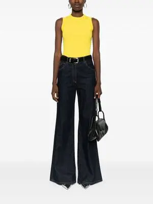 Sportmax Toledo Knitted Tank Top - Yellow