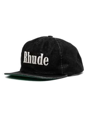 Rhude Logo-embroidered Baseball Cap - Black