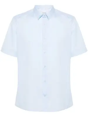 Calvin Klein Monogram-embroidered Cotton Shirt