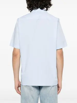 Calvin Klein Monogram-embroidered Cotton Shirt