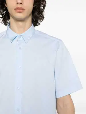 Calvin Klein Monogram-embroidered Cotton Shirt