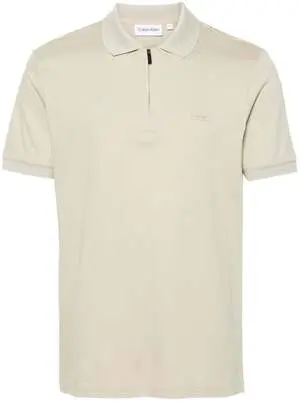 Calvin Klein Logo-patch Cotton Polo Shirt